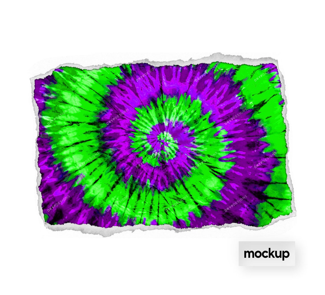 Neon Green Purple Tie-dye Swirl Digital Background Pattern - Etsy