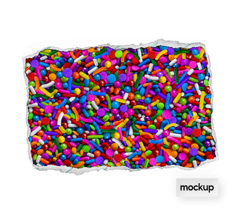 Rainbow Candy Sprinkles Seamless Background Texture - Vibrant Candy ...