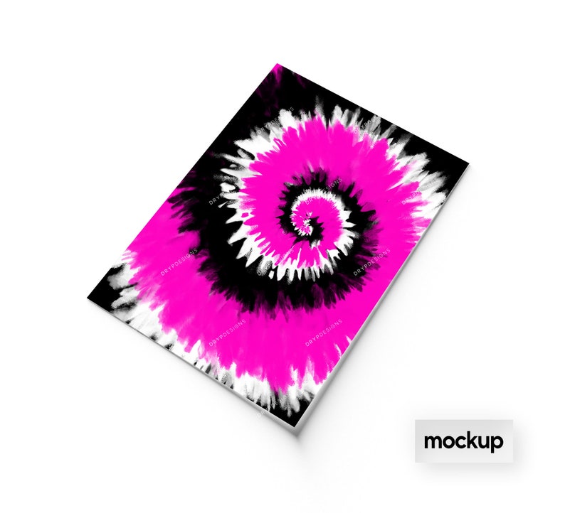 Pink Black White Tie-dye Swirl Digital Paper Background - Etsy