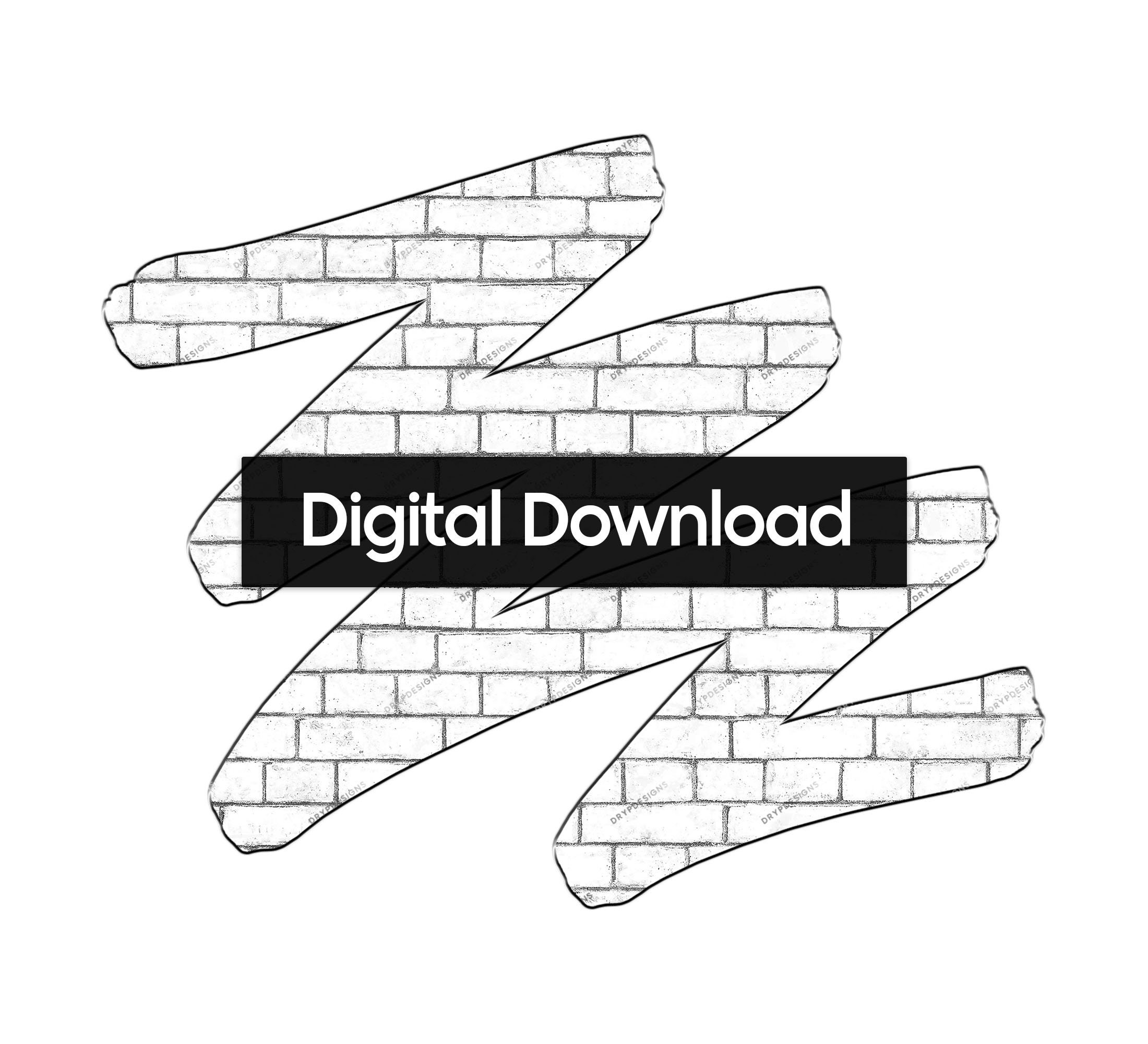 White Brick Wall Seamless Digital Paper Background Texture - PNG ...