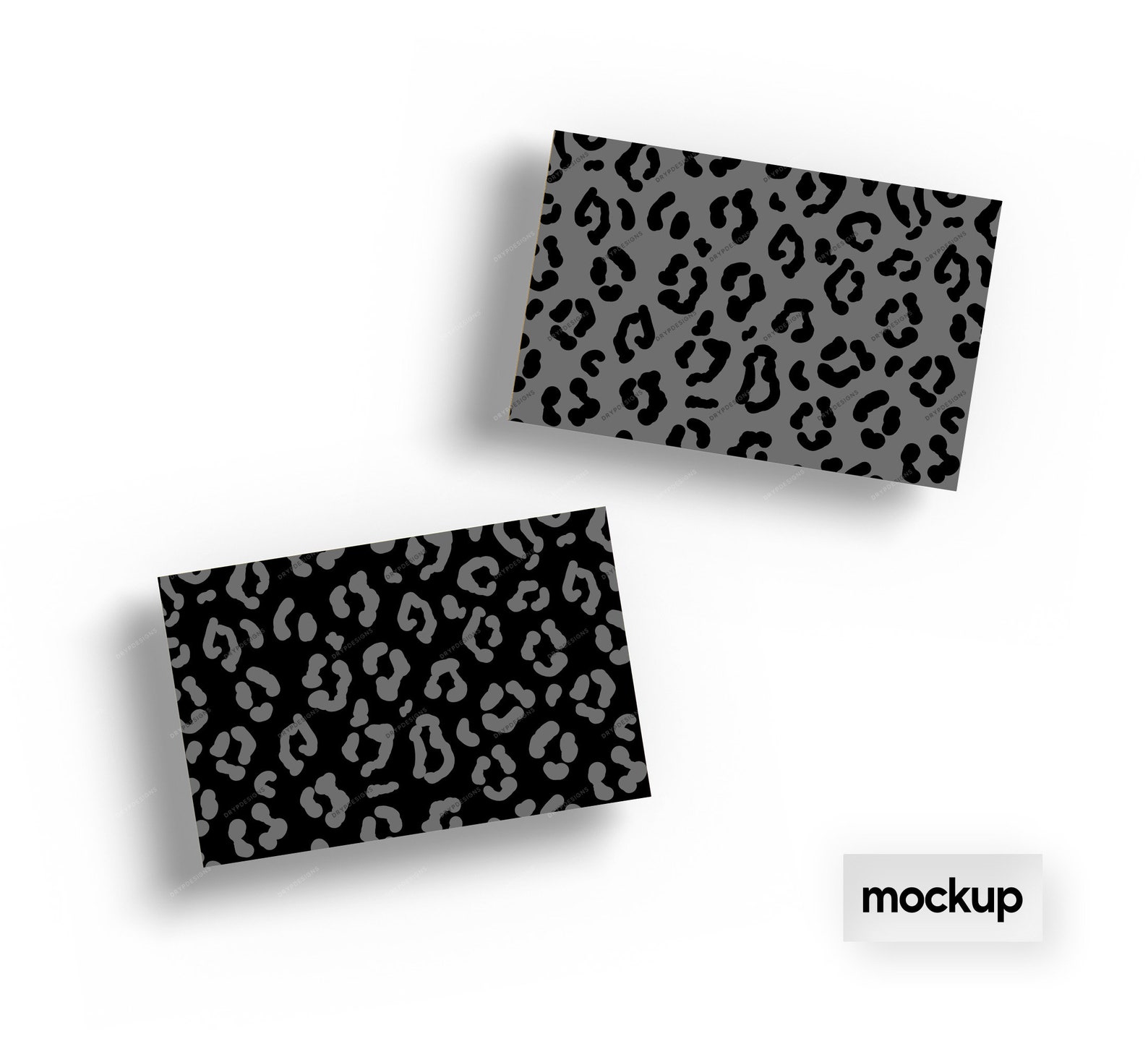 Black + Gray Leopard Print Seamless Background Pattern - Dark Bold ...