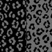 Black + Gray Leopard Print Seamless Background Pattern - Dark Bold ...
