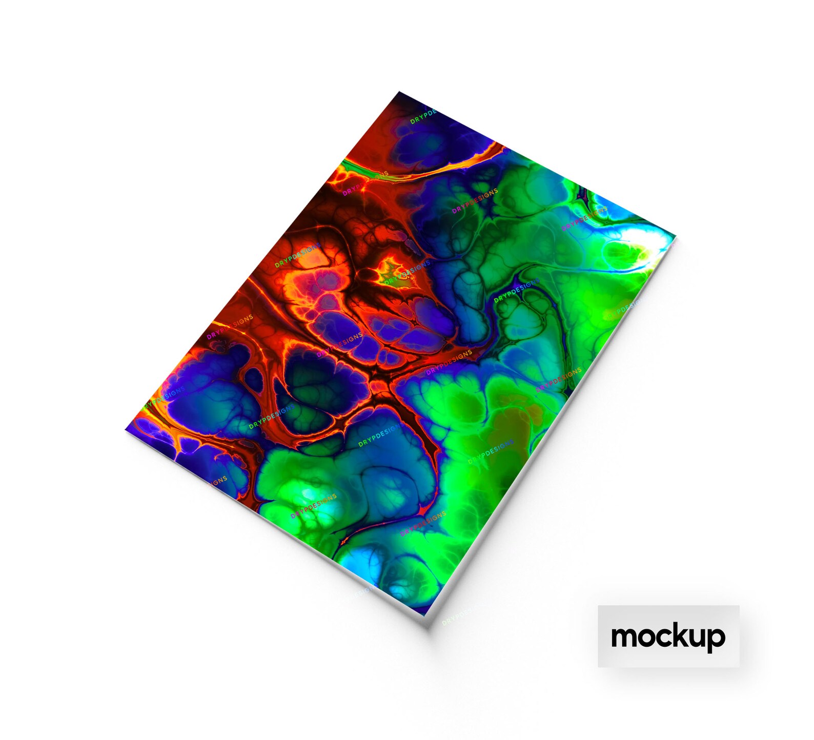 Trippy Psychedelic Rainbow Liquid Seamless Digital Paper Background ...