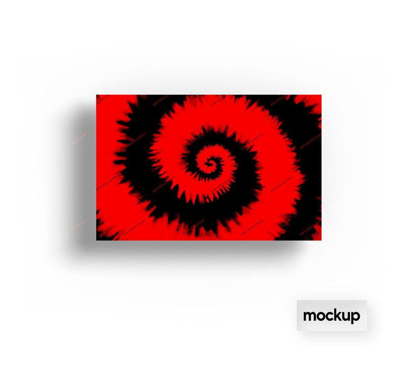 Red Black Tiedye Swirl Digital Paper Background Pattern - Etsy