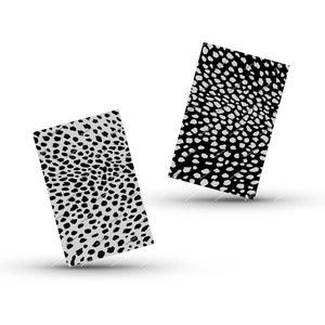 Black + Gray Animal Spots Seamless Background Pattern - Monotone ...