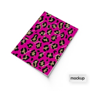 Pink + Gold Glitter Leopard Print Seamless Digital Paper Background ...