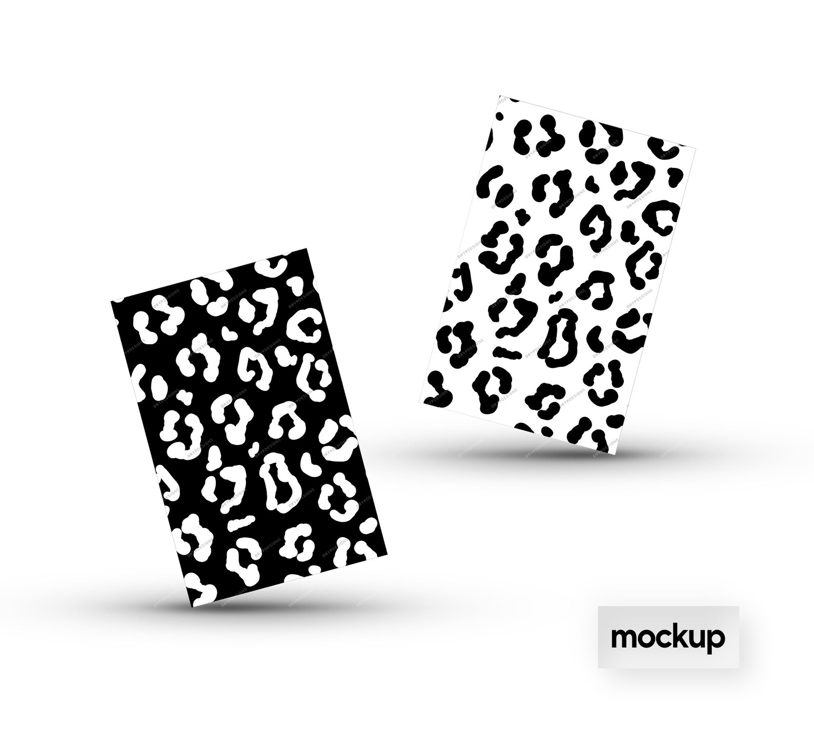 Black + White Leopard Print Seamless Background Pattern - Monotone ...