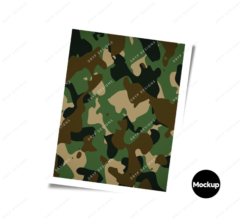 Military Green Camouflage Digital Paper Background - Etsy