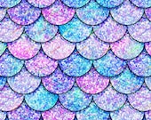 Holographic Glitter Mermaid Scales Seamless Digital Paper - Etsy UK
