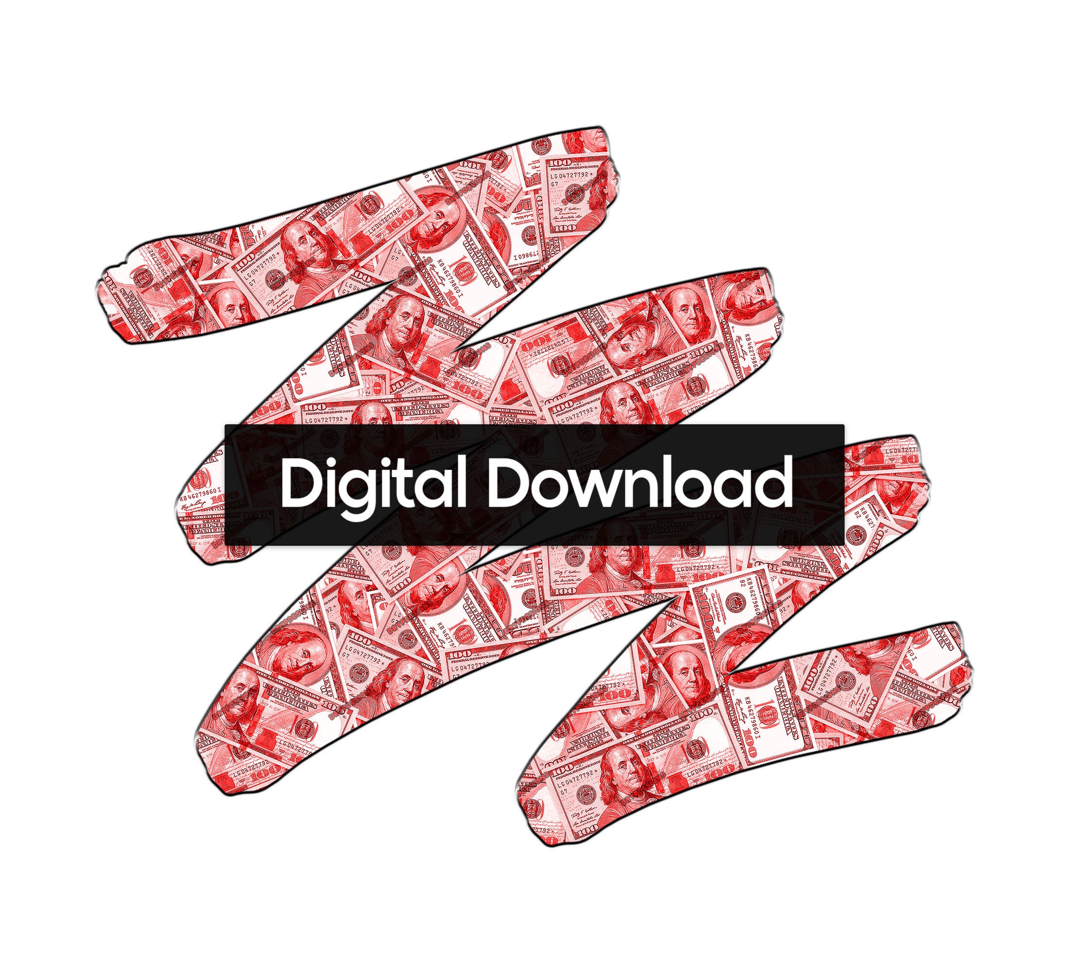 Red 100 Dollar Bills Seamless Money Digital Paper Background - Etsy