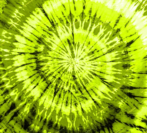 Neon Yellow Tie-dye Digital Paper Background Texture Vibrant | Etsy