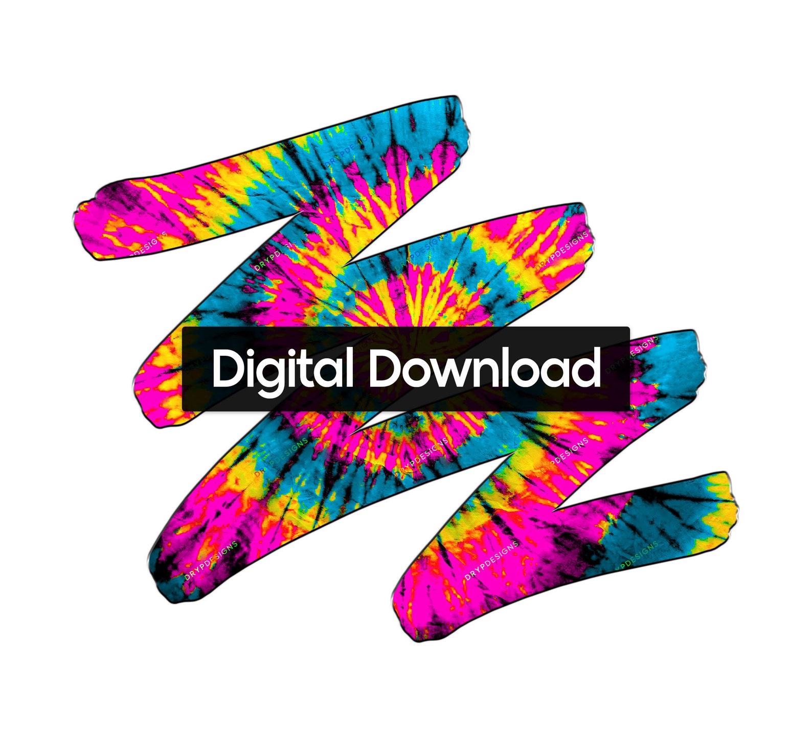 Pink Blue Yellow Tie-dye Digital Paper Background Texture - Etsy