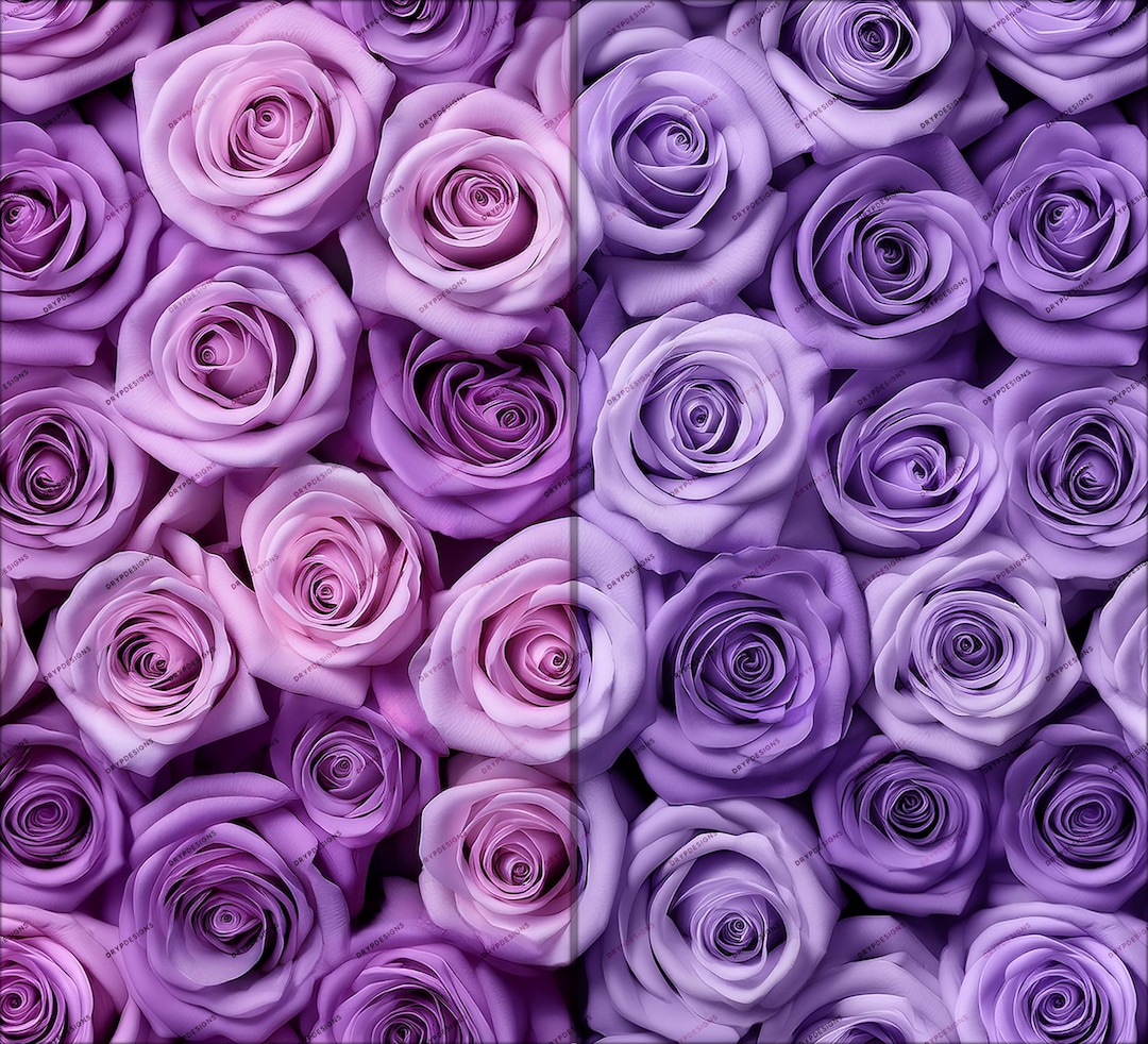 Purple Lilac Roses Seamless Digital Paper Background Texture - Elegant ...