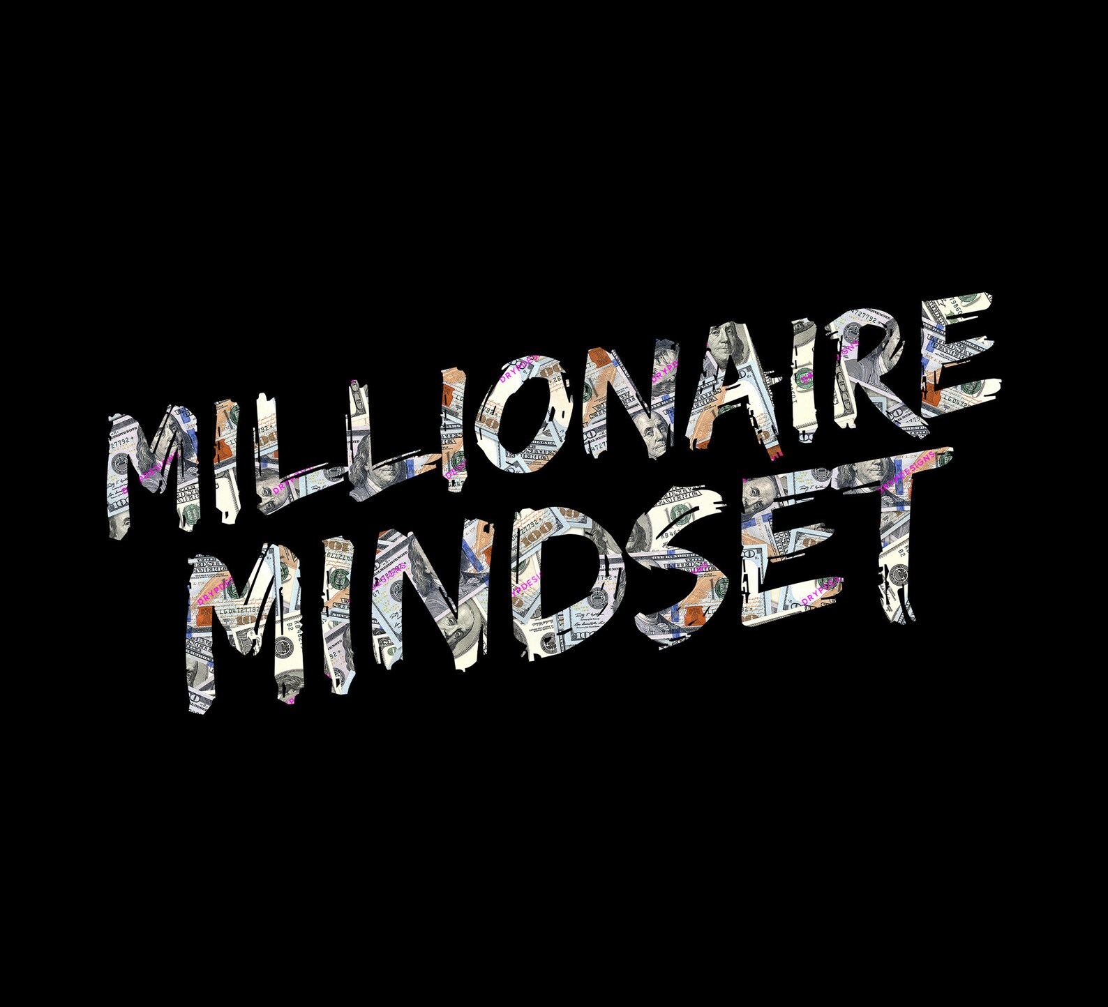 Millionaire Mindset PNG Graphic Money Pattern Entrepreneur - Etsy