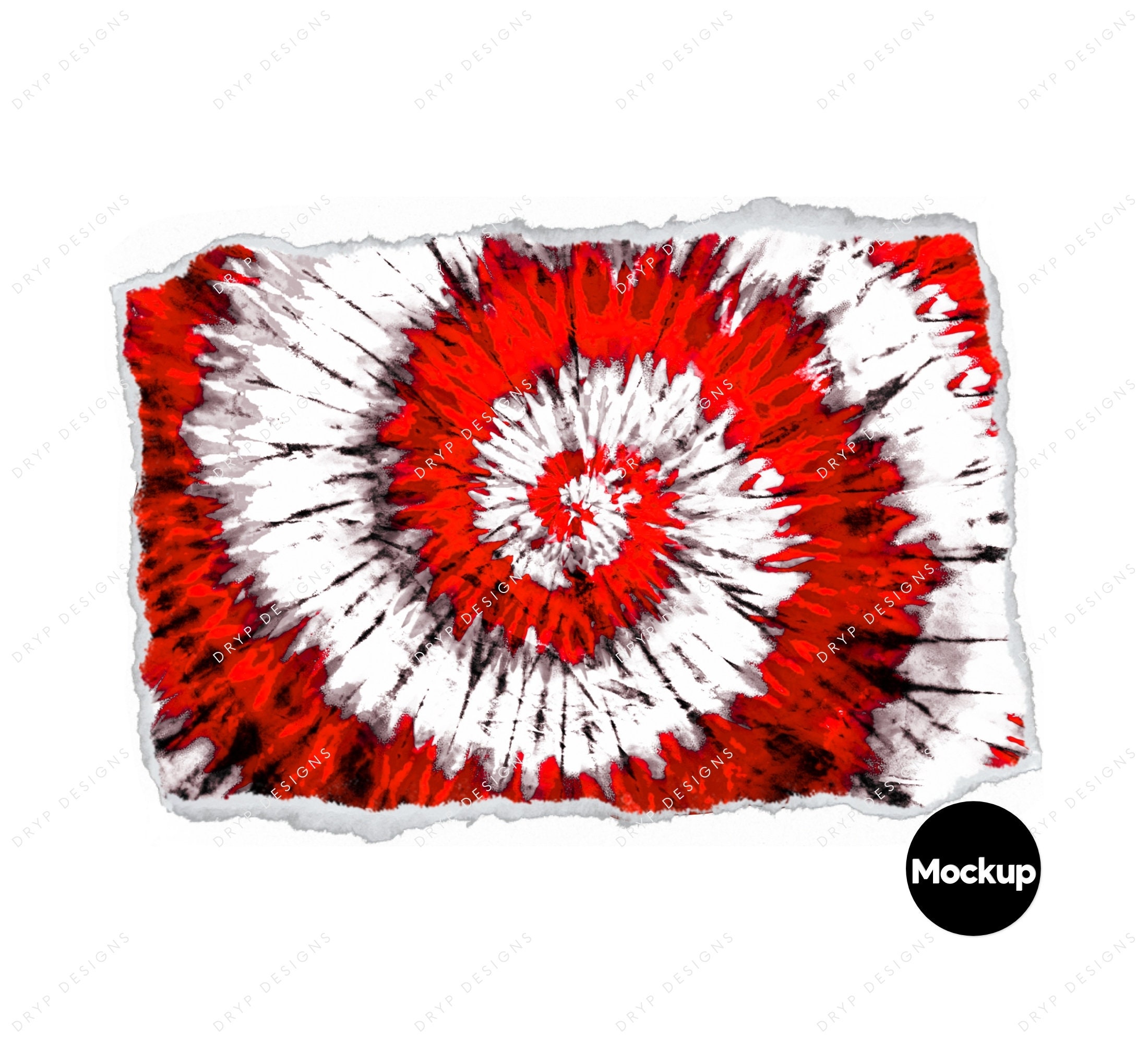 Red White Tie-Dye Digital Paper Background Pattern | Etsy