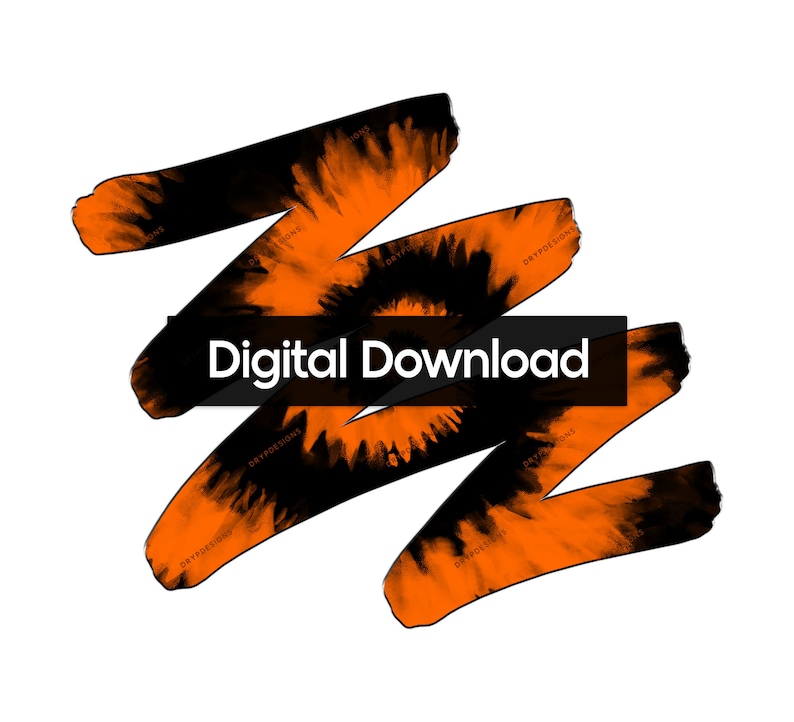 Orange Black Tie-dye Swirl Digital Paper Background Pattern - Etsy