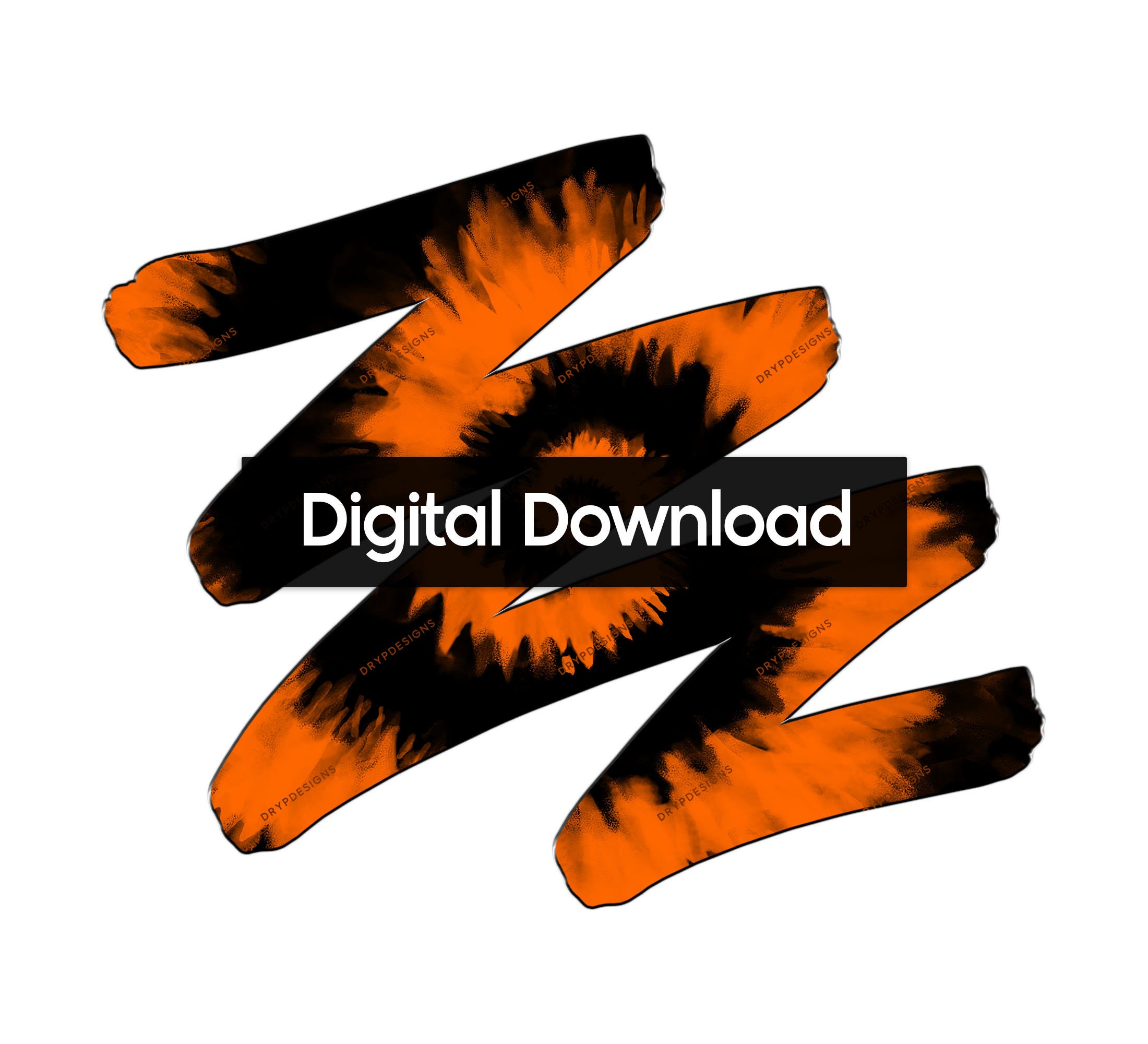 Orange Black Tie-dye Swirl Digital Paper Background Pattern - Etsy Canada