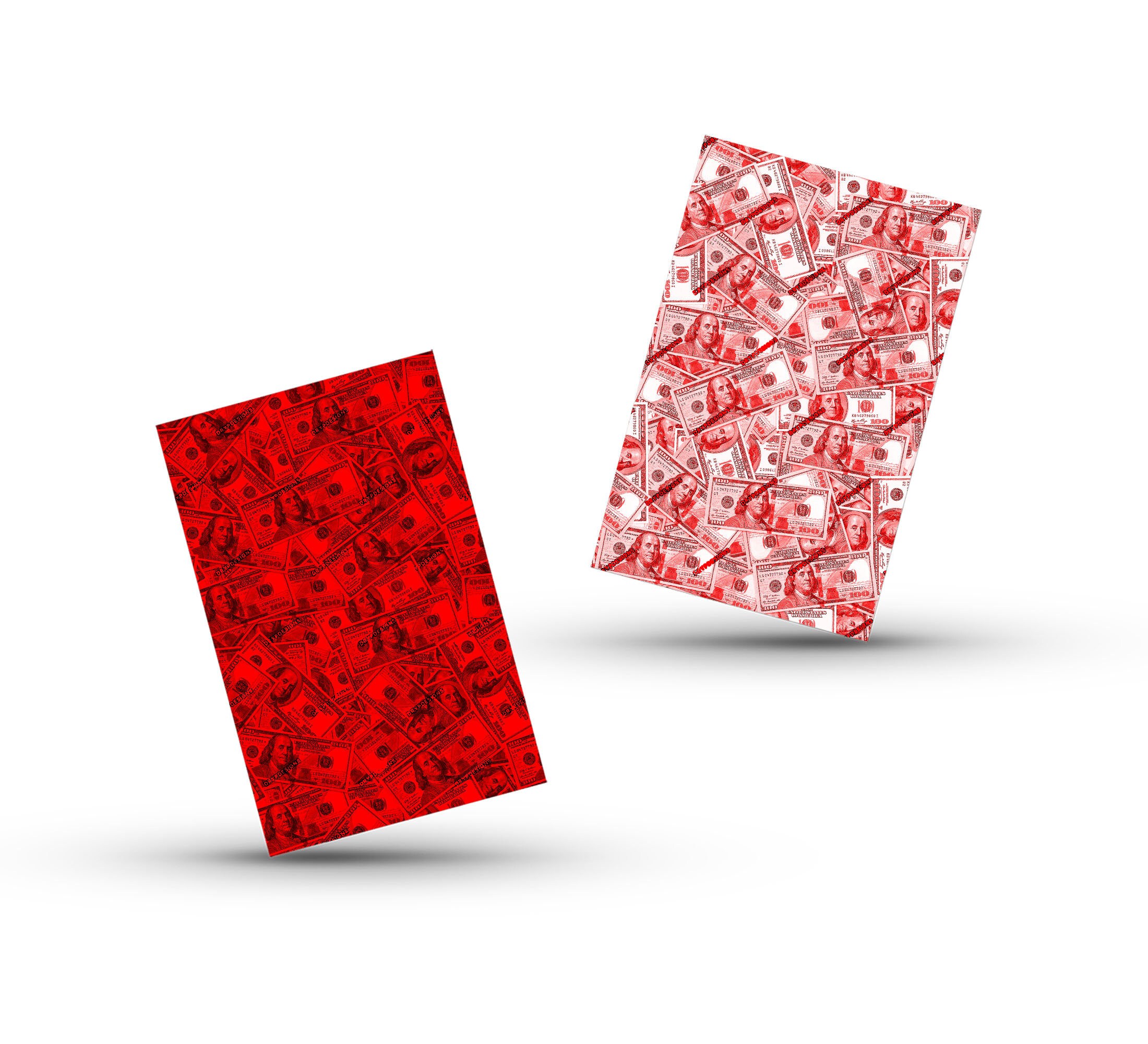 Red 100 Dollar Bills Seamless Money Digital Paper Background - Etsy
