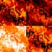 Orange Smokey Fire Seamless Digital Background Texture Bundle - Orange ...