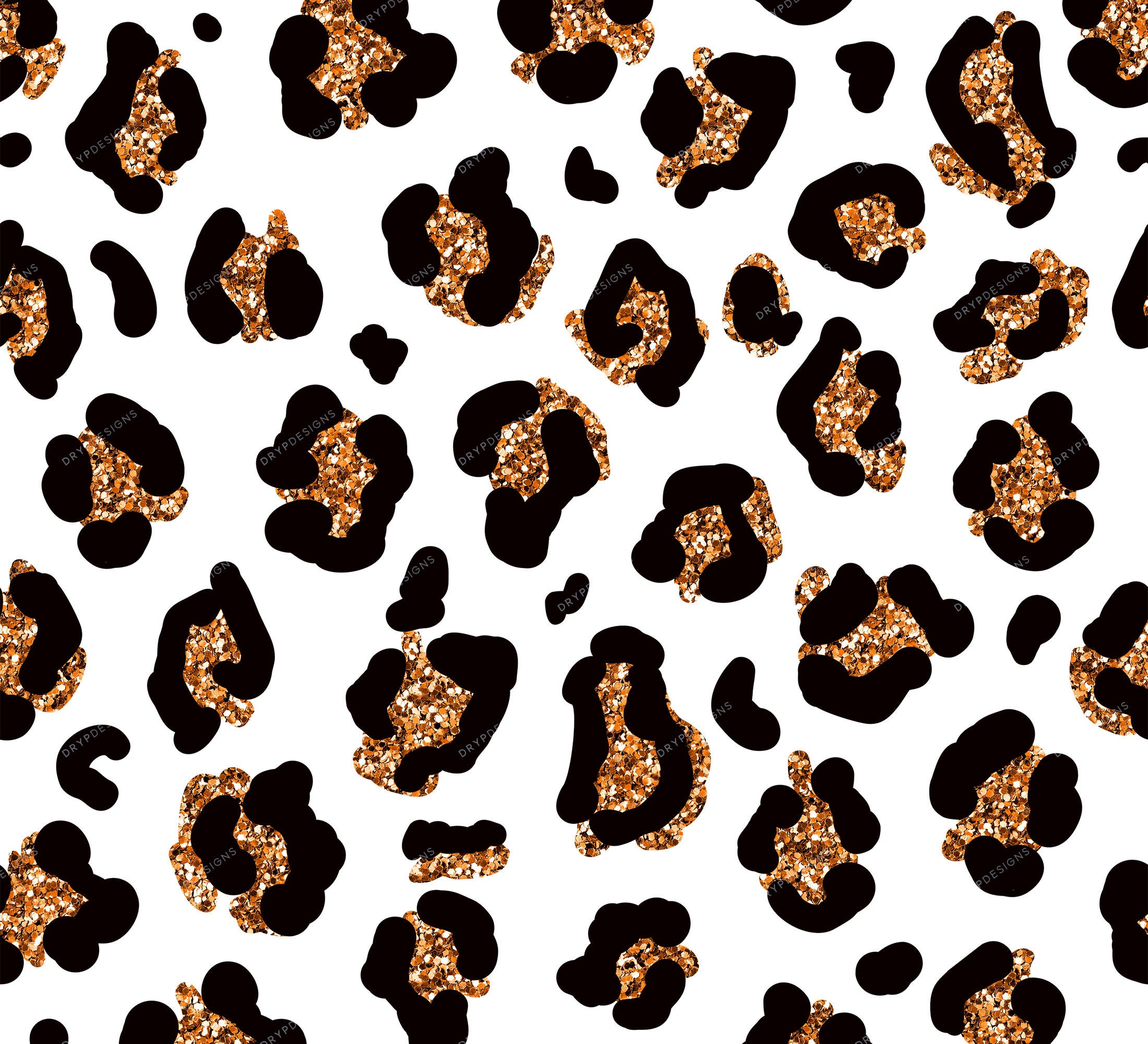 Glitter Leopard Print PNG Bundle - Seamless Pattern Overlay ...
