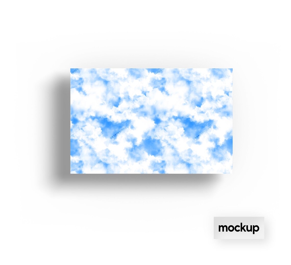 Blue Clouds Seamless Background Texture - Bright Vibrant Sky With ...