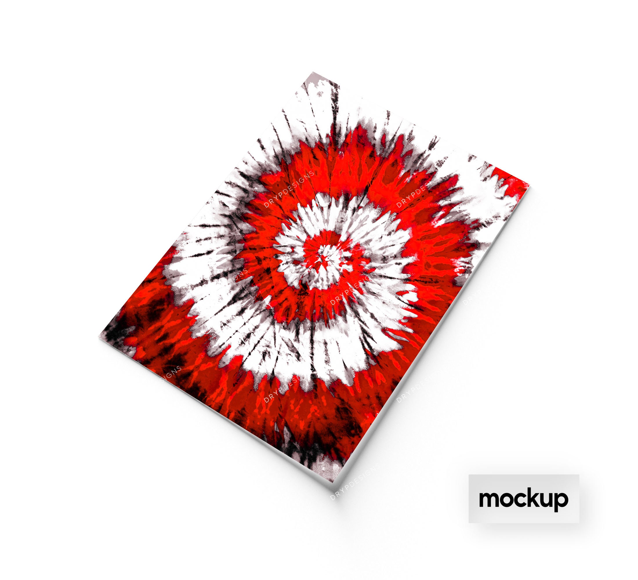 Red + White Tie-dye Digital Paper Background Texture - PNG Digital ...