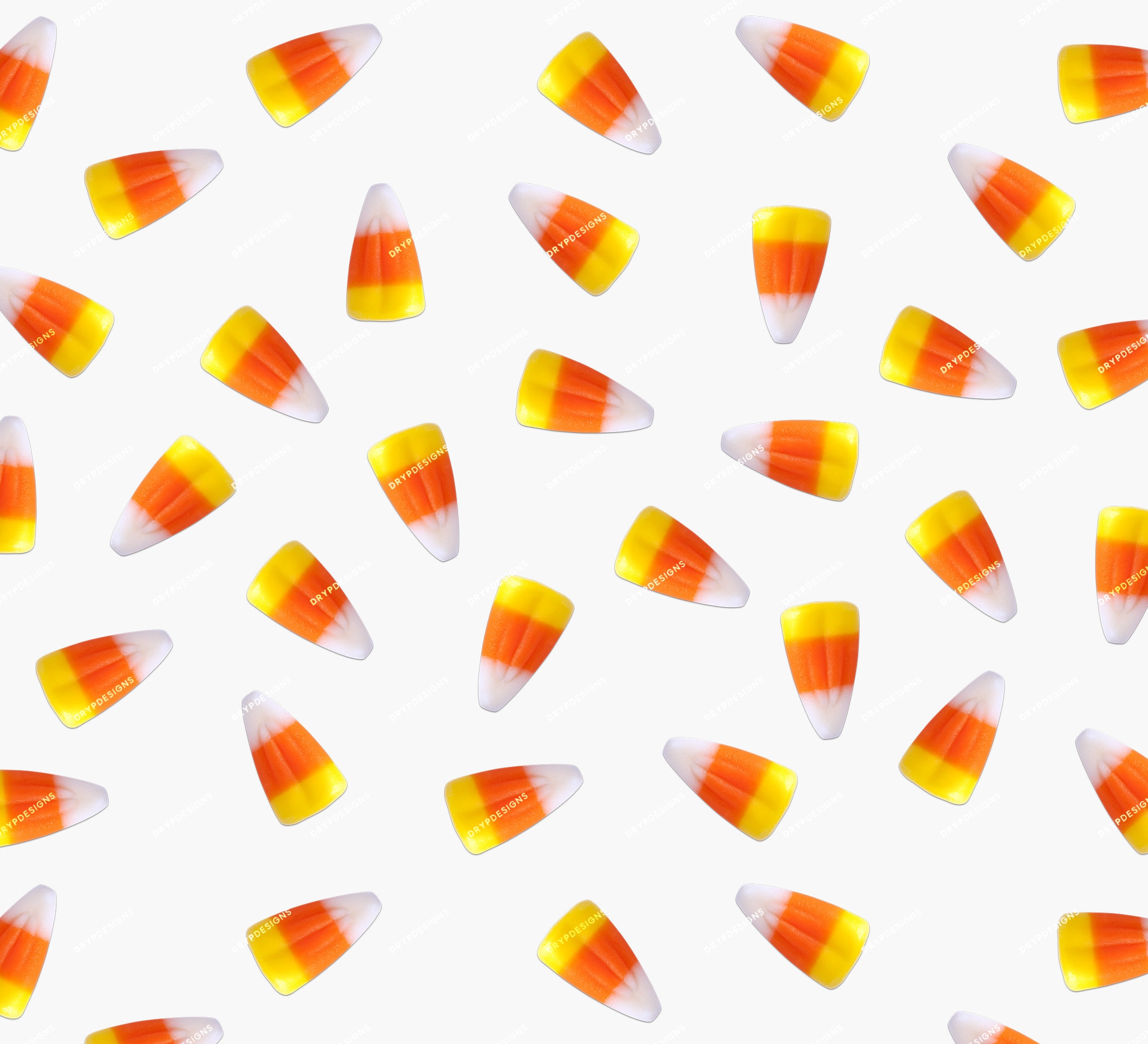Candy Corn Seamless Background Pattern Overlay PNG Halloween - Etsy
