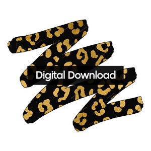 Black + Gold Seamless Leopard Print Background Pattern - Metallic ...