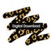 Black + Gold Seamless Leopard Print Background Pattern - Metallic ...