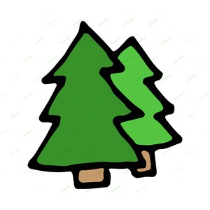 Glitter Christmas Tree Illustration PNG + SVG Graphic - Winter Glitter ...