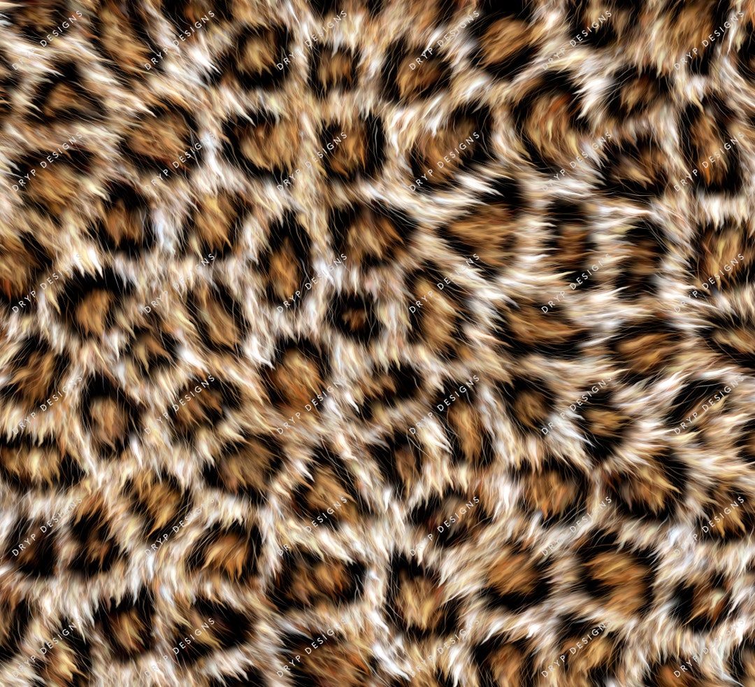 Realistic Leopard Print Digital Paper Download File - Etsy