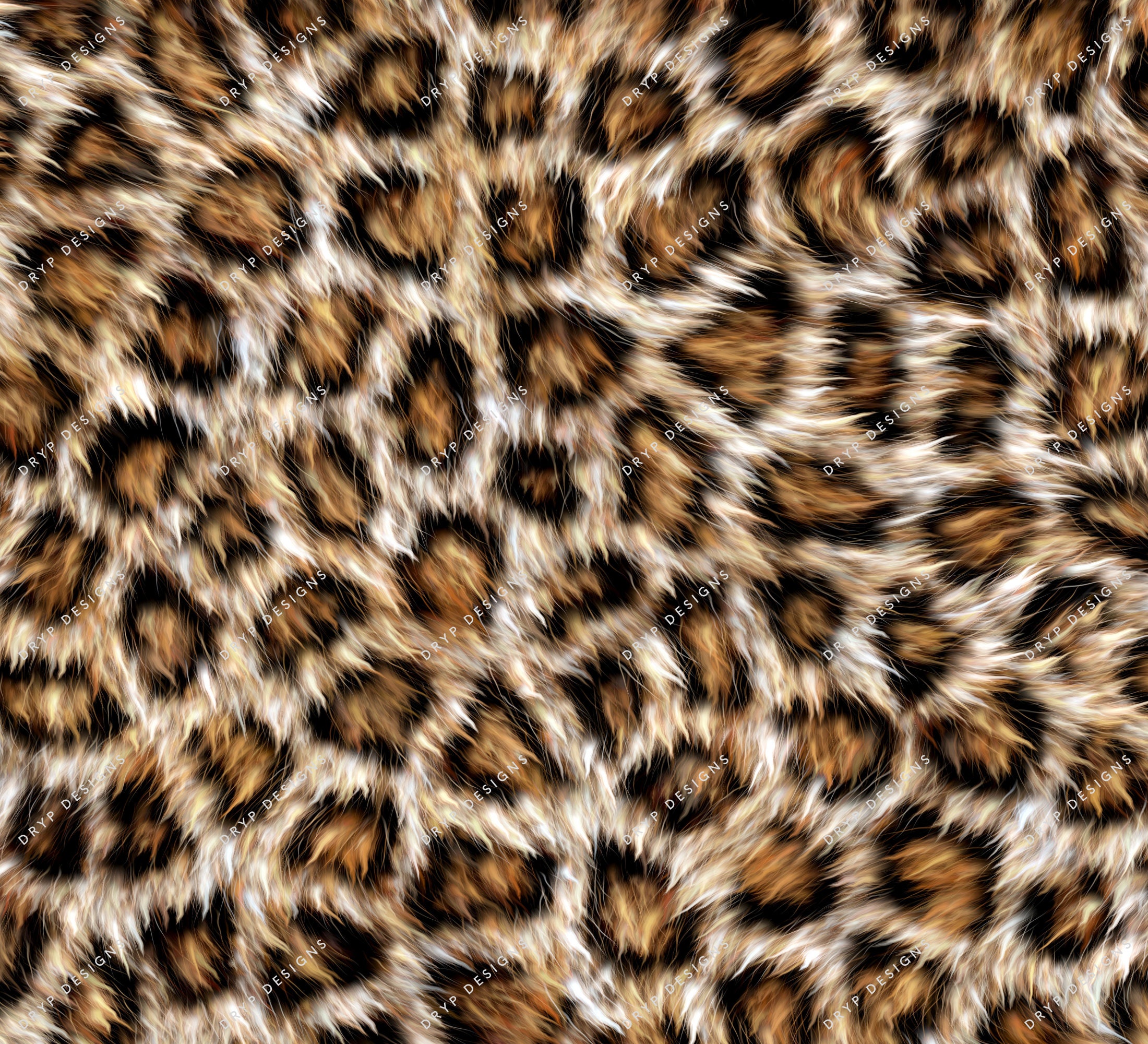 Realistic Leopard Print Digital Paper Download File | Etsy