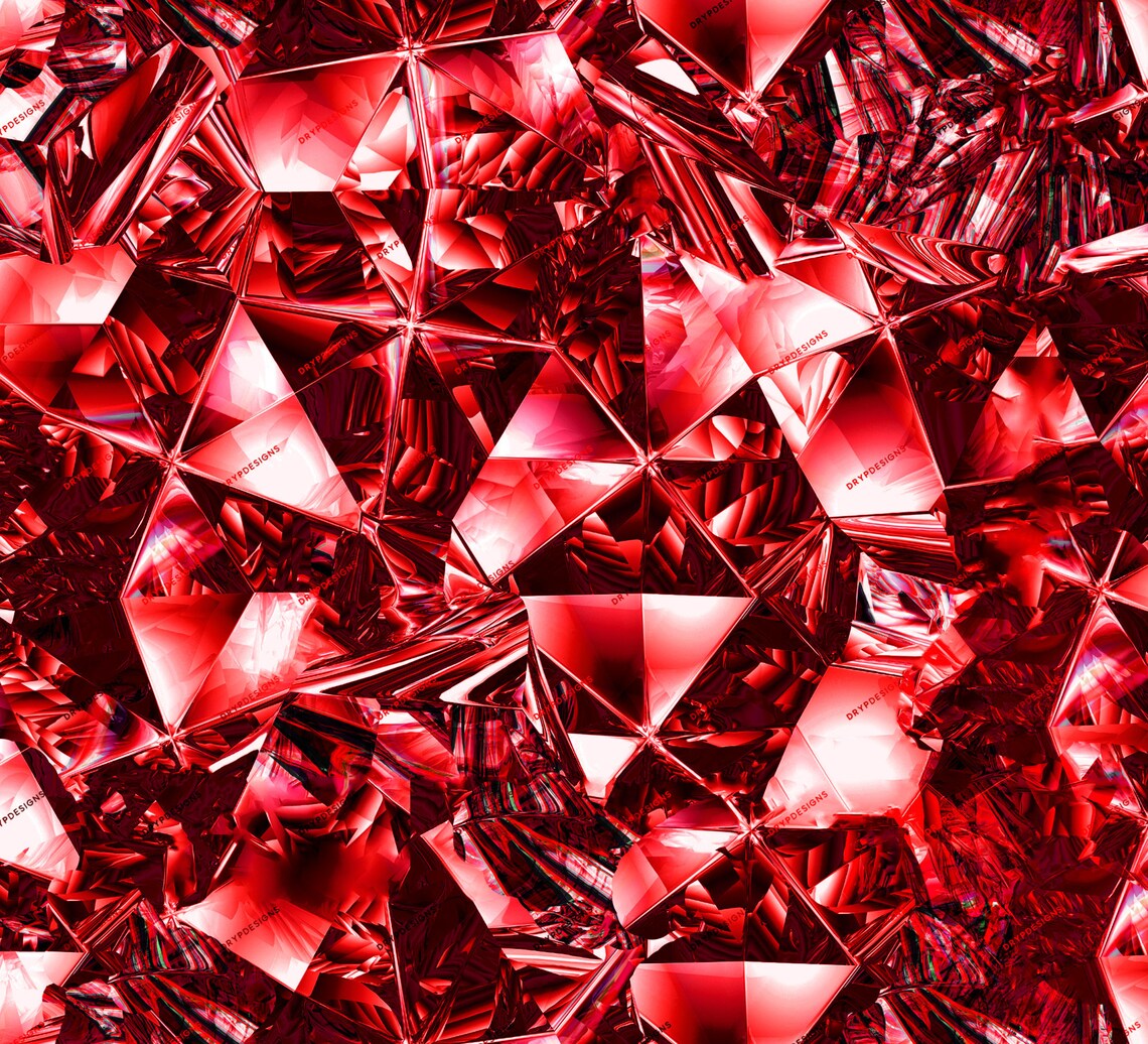 Crushed Red Diamonds Seamless Background Texture Luxurious - Etsy