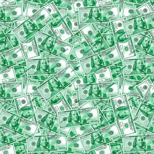 Green 100 Dollar Bills Money Seamless Digital Paper Background - 100 ...
