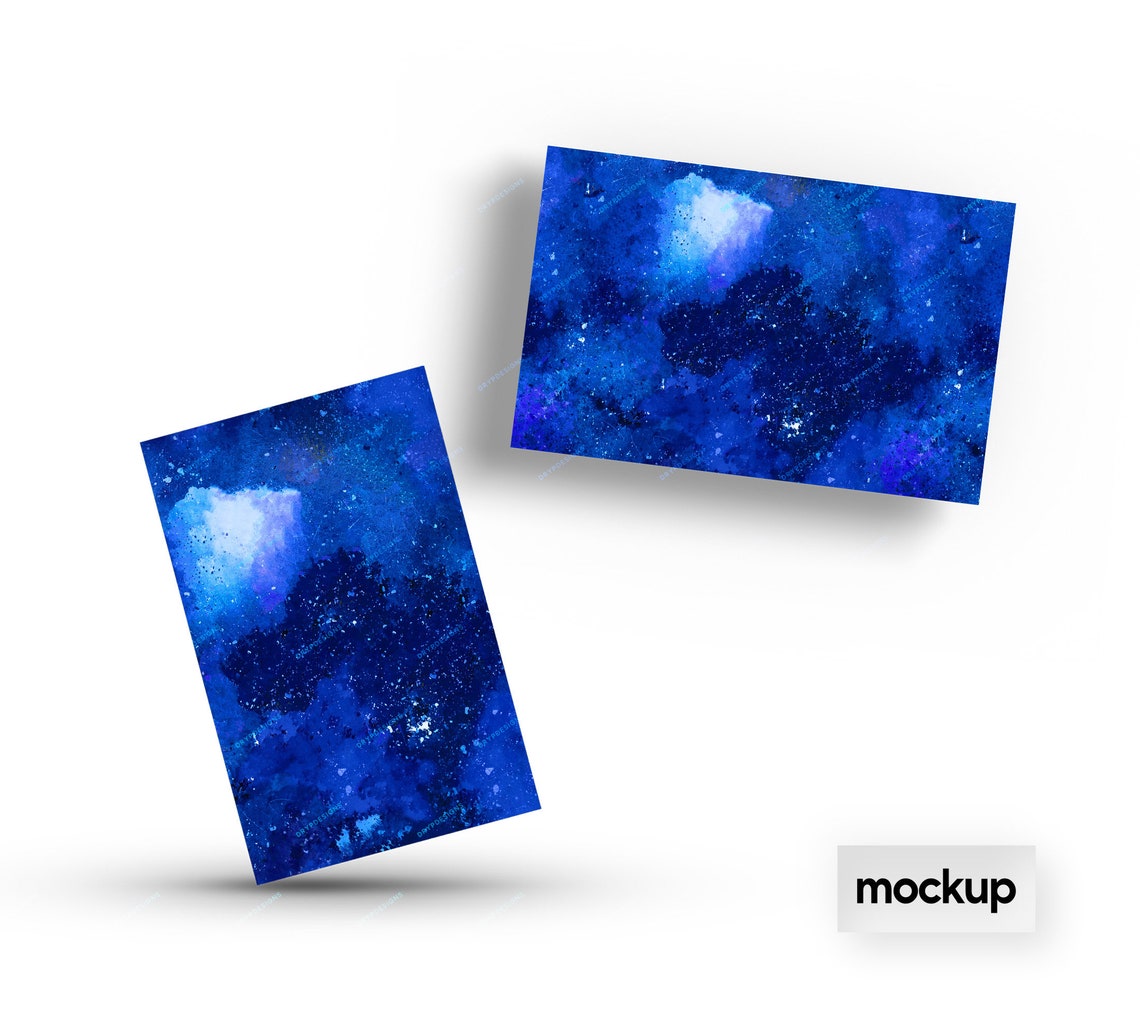Blue Galaxy Painted Watercolor Seamless Digital Paper - Etsy