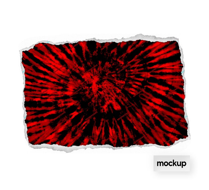 Bold Red + Black Tiedye Digital Paper Background Texture - Dark Red ...