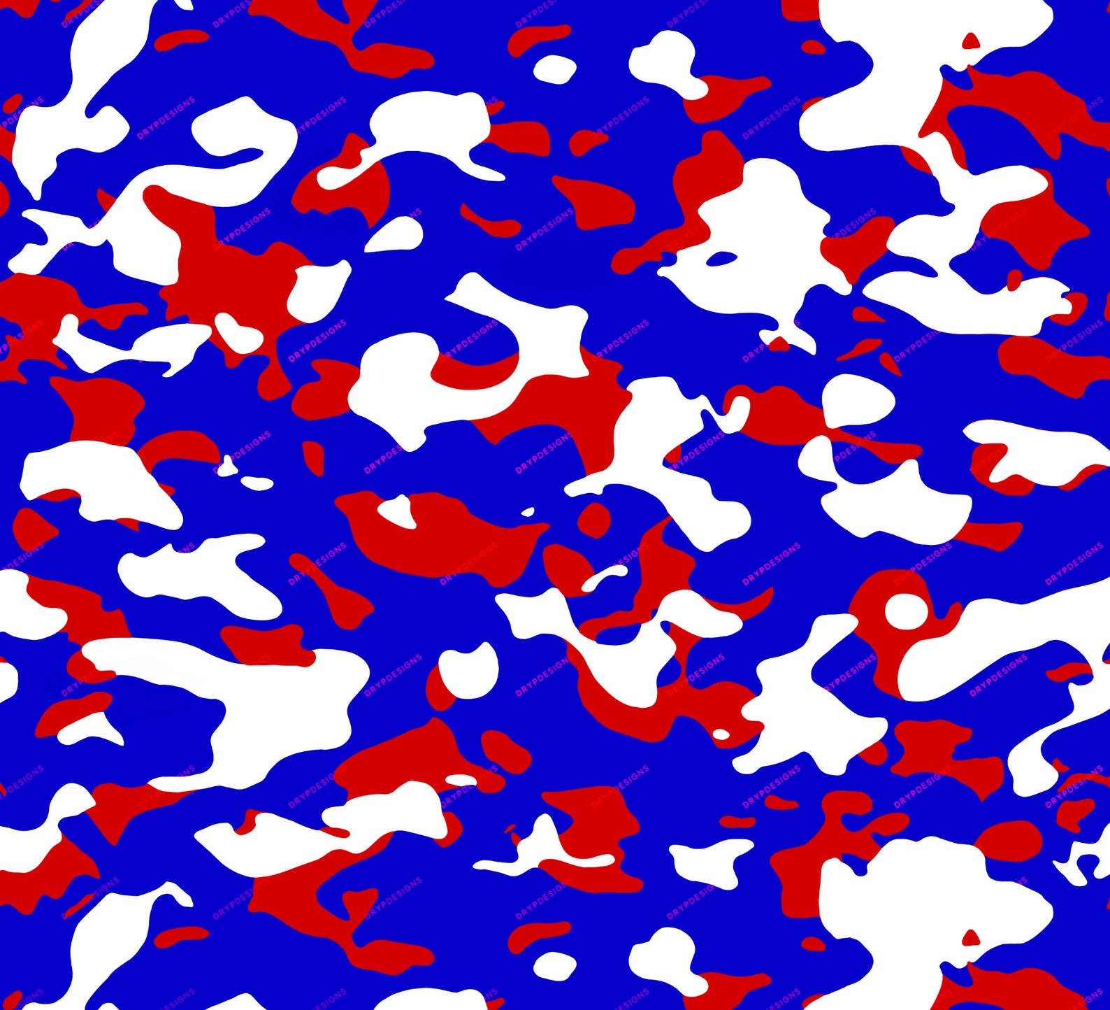 Red + White + Blue Camo Seamless Background Pattern - Military ...
