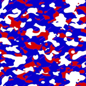 Red + White + Blue Camo Seamless Background Pattern - Military ...