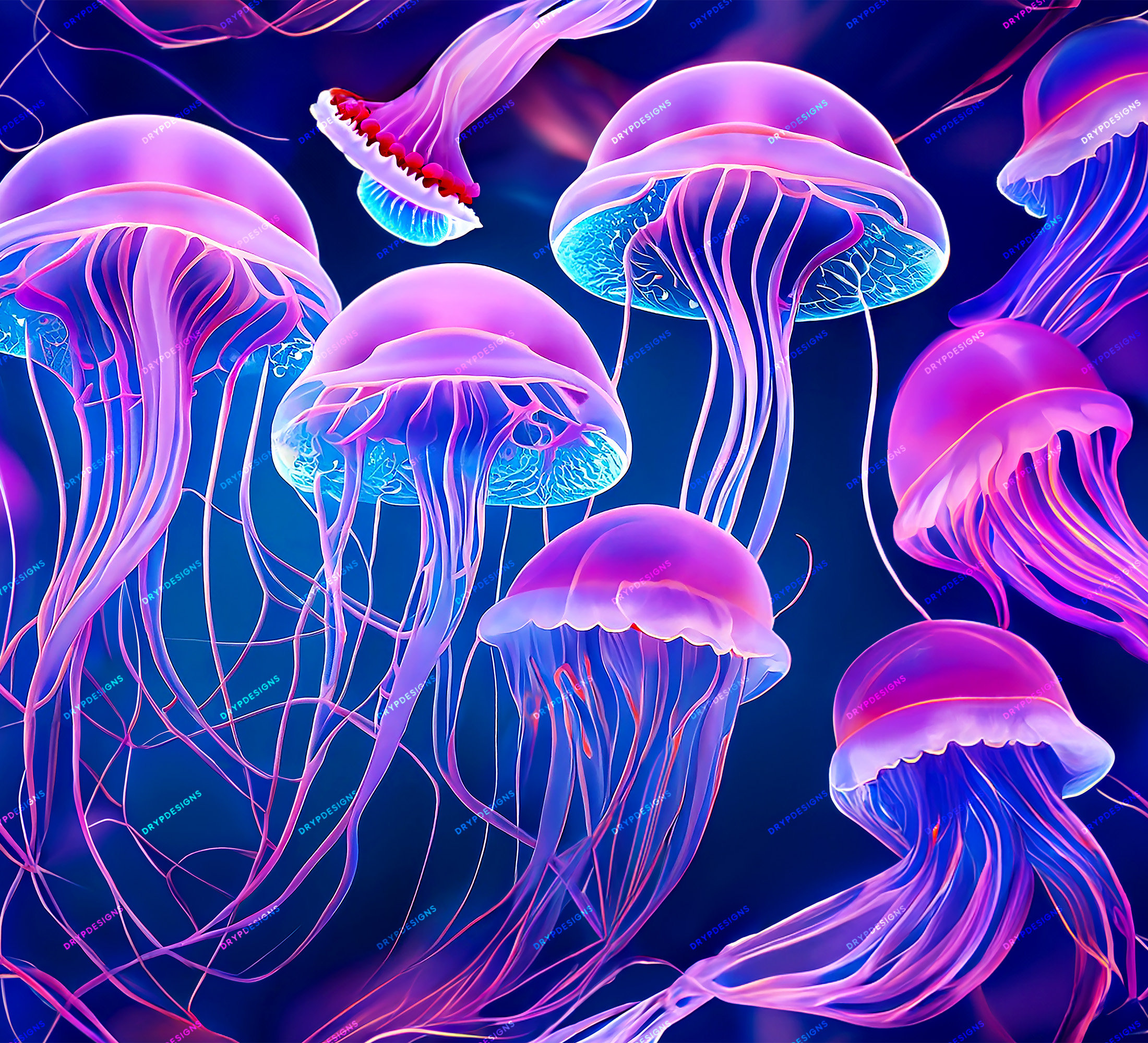 Blue Jellyfish Backgrounds