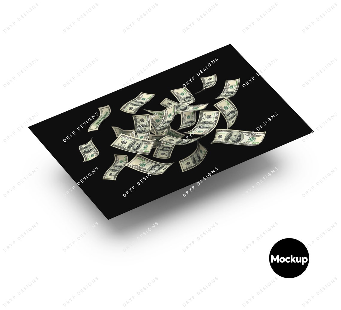 Raining Money Overlay PNG Digital Download File - Etsy