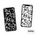 Black + White Paint Splatter Seamless Digital Paper Background Texture ...