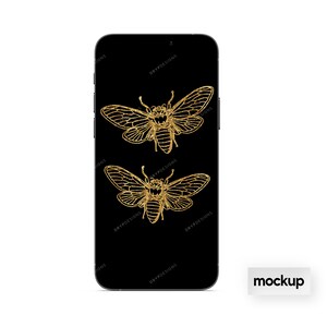 Gold Glitter Bee PNG - Transparent Gold Bee Outline Clipart Digital ...