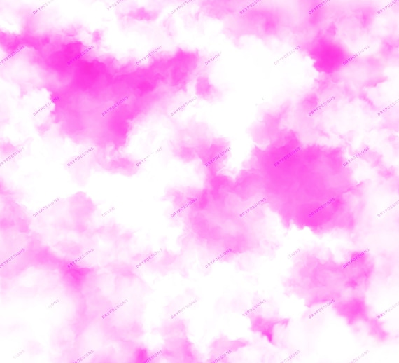 Pink Clouds Seamless Background Texture Bright Vibrant Sky - Etsy