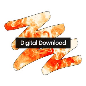 Orange + White Smokey Flames Seamless Digital Paper Background Texture ...