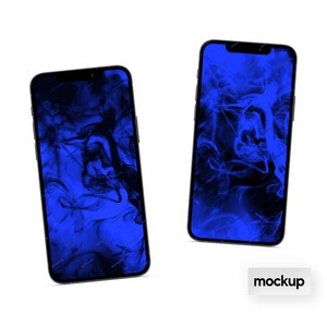 Dark + Bold Blue Smokey Flames Digital Paper Background Seamless ...