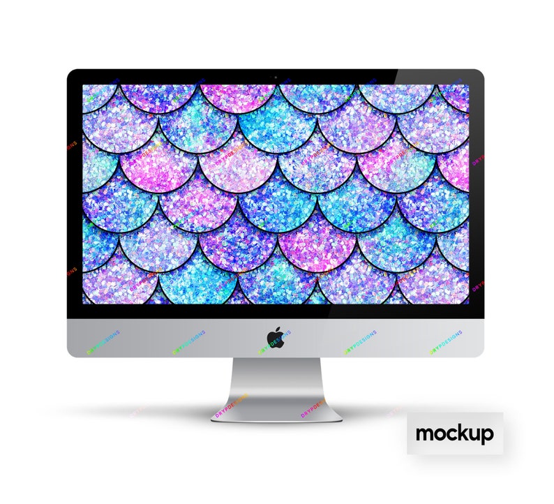 Holographic Glitter Mermaid Scales Seamless Digital Paper Background ...