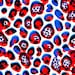 Red White Blue Leopard Print Seamless Background Pattern Patriotic ...