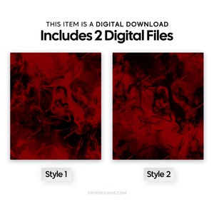 Black + Maroon Smokey Flames Seamless Digital Paper Background Texture ...