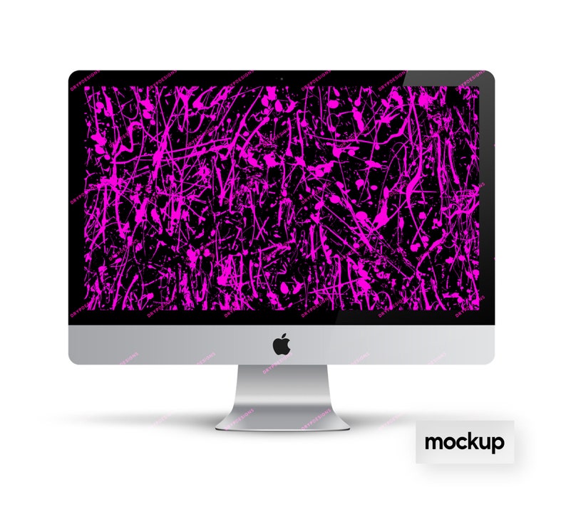 Hot Pink Neon Paint Splatter Seamless Background Texture Hot - Etsy