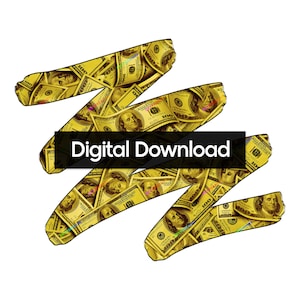 Gold Money Seamless Digital Paper Background Pattern - Raining Hundred ...